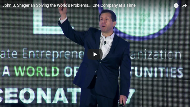 Keynote Speech – John S. Shegerian Solving the World’s Problems… One ...